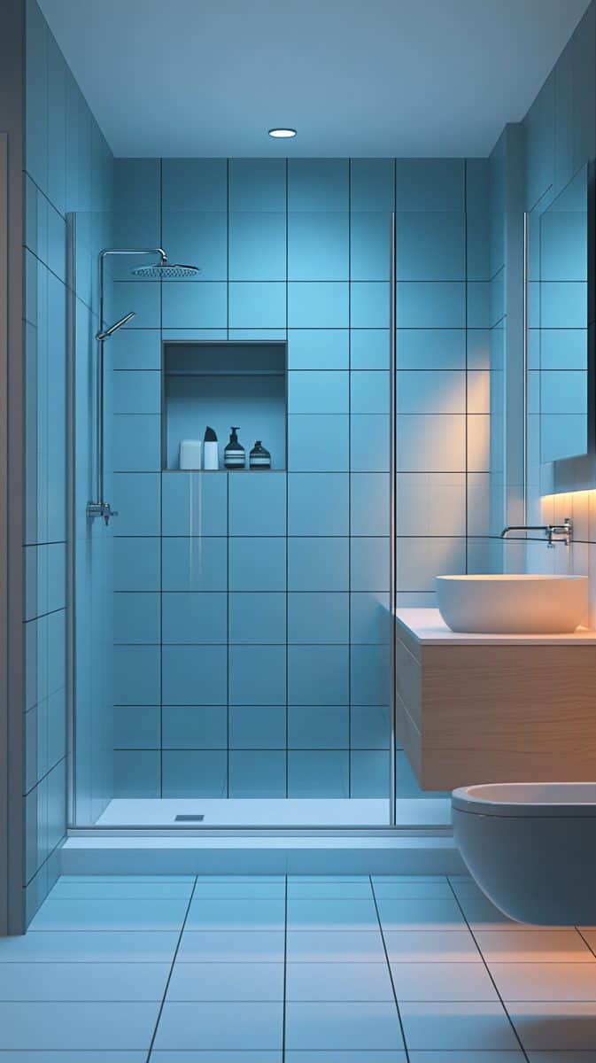 38 Light Blue Bathrooms - Glamorous Place