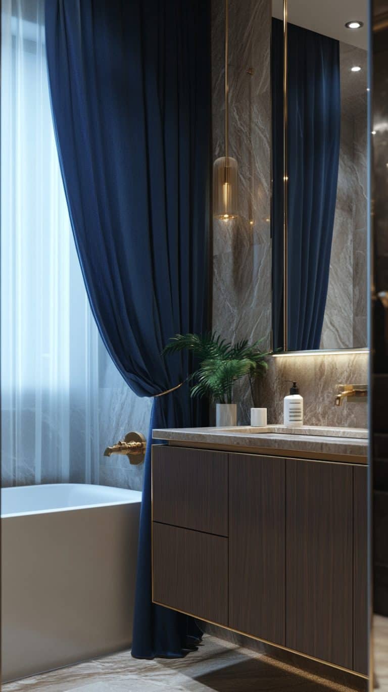 40 Navy Blue Bathroom Aesthetics and Accessories - Glamorous Place
