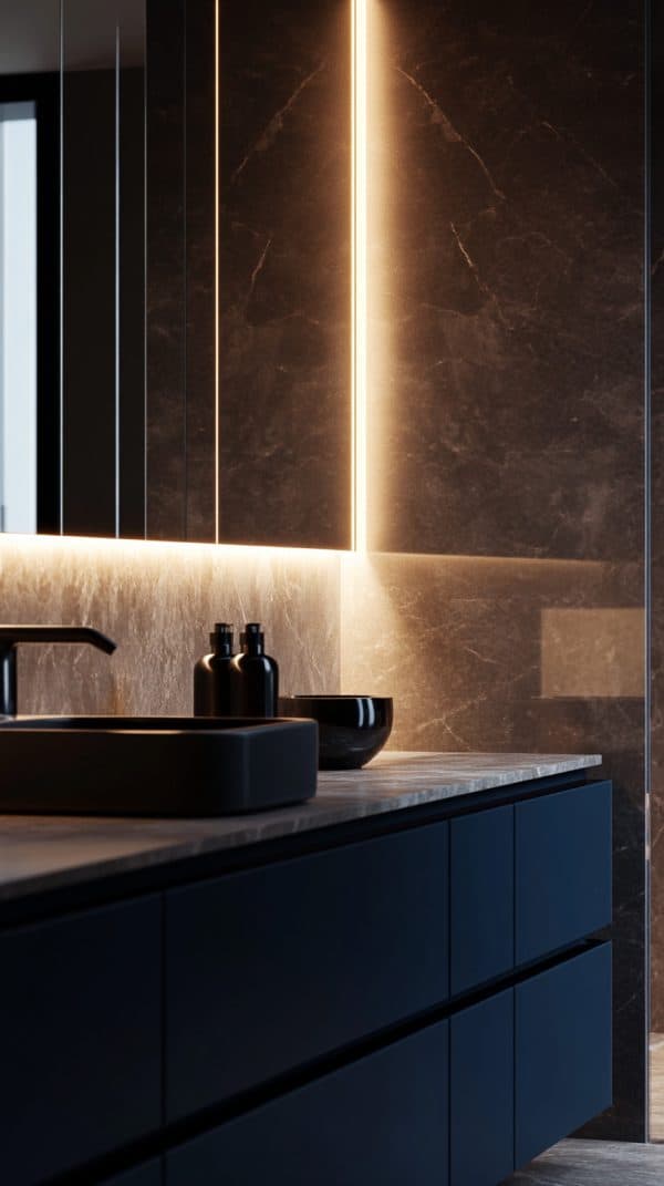 41 Navy Blue Bathroom Design Ideas - Glamorous Place