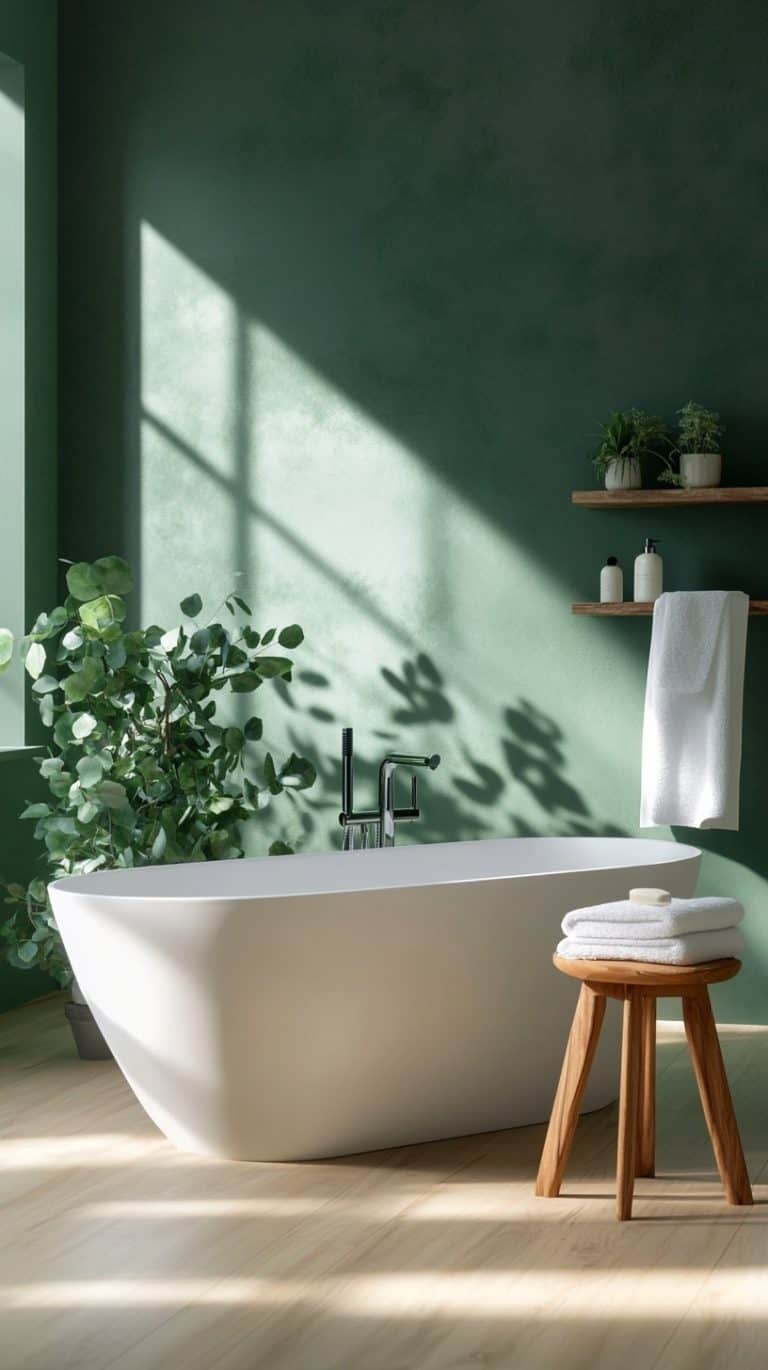 47 Green Bathroom Design: Exploring Shades of Green - Glamorous Place