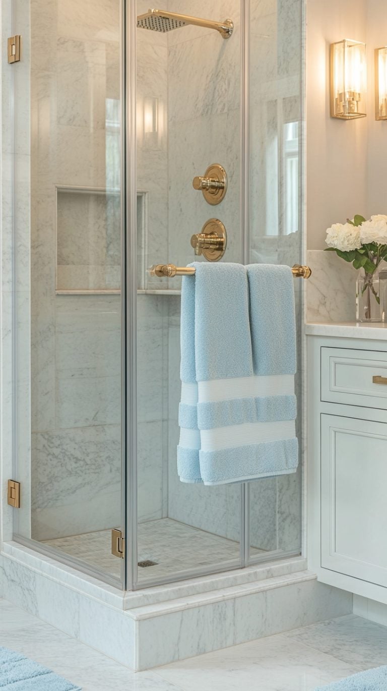 38 Light Blue Bathrooms - Glamorous Place