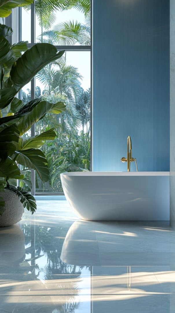 38 Light Blue Bathrooms - Glamorous Place