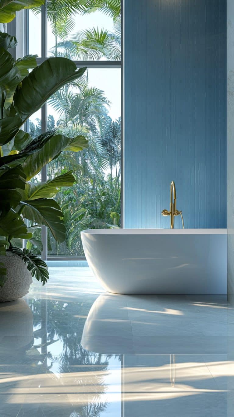 38 Light Blue Bathrooms - Glamorous Place