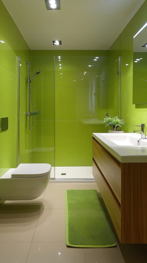 23 Green Bathroom Accents: Fixtures and Accessories - Glamorous Place