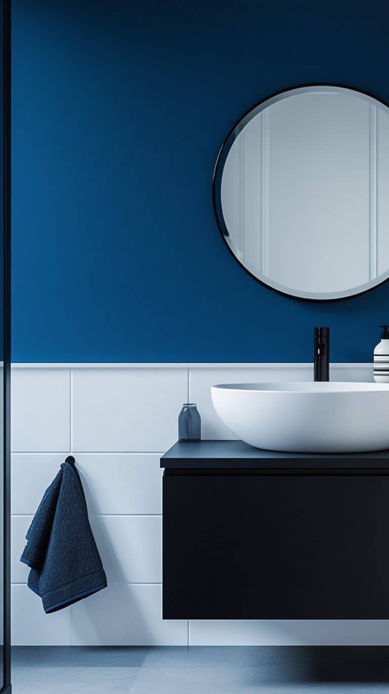 45 Blue Bathroom Inspirations - Glamorous Place