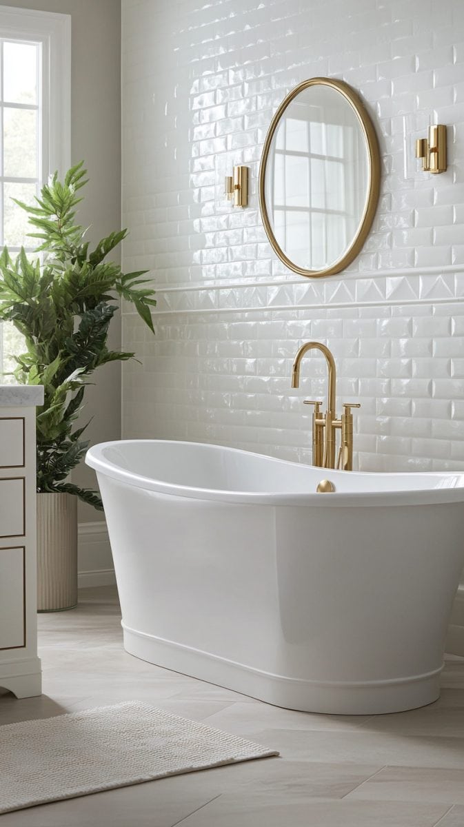 37 Modern Gold Bathroom Ideas: Fixtures, Lighting, and Hardware ...