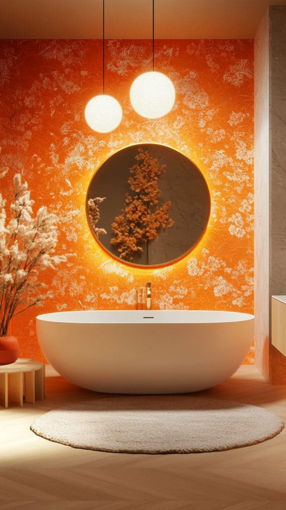 40 Stylish Orange Bathroom Ideas: From Retro to Modern Designs ...