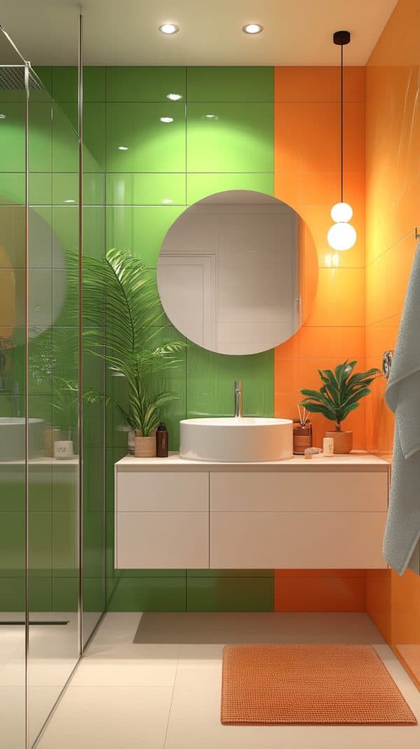40 Stylish Orange Bathroom Ideas: From Retro to Modern Designs ...