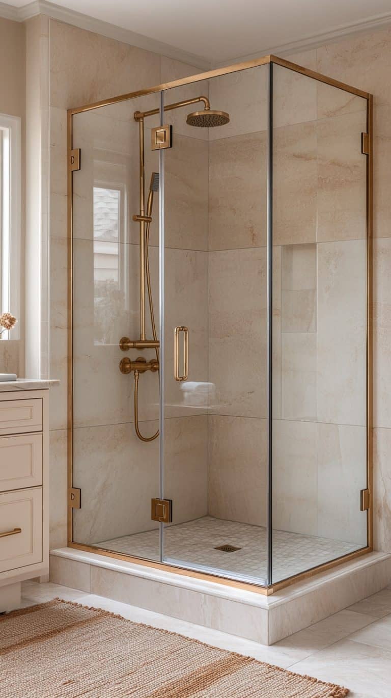 37 Modern Gold Bathroom Ideas: Fixtures, Lighting, and Hardware ...