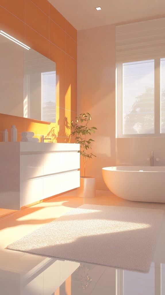 40 Stylish Orange Bathroom Ideas: From Retro to Modern Designs ...