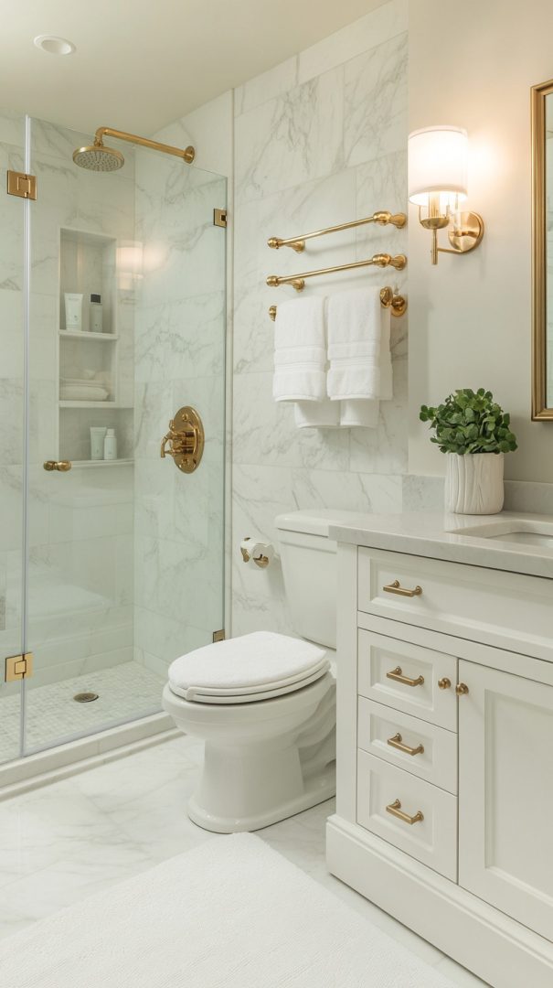 33 Luxury Design Ideas for Your Small Bathroom - Glamorous Place