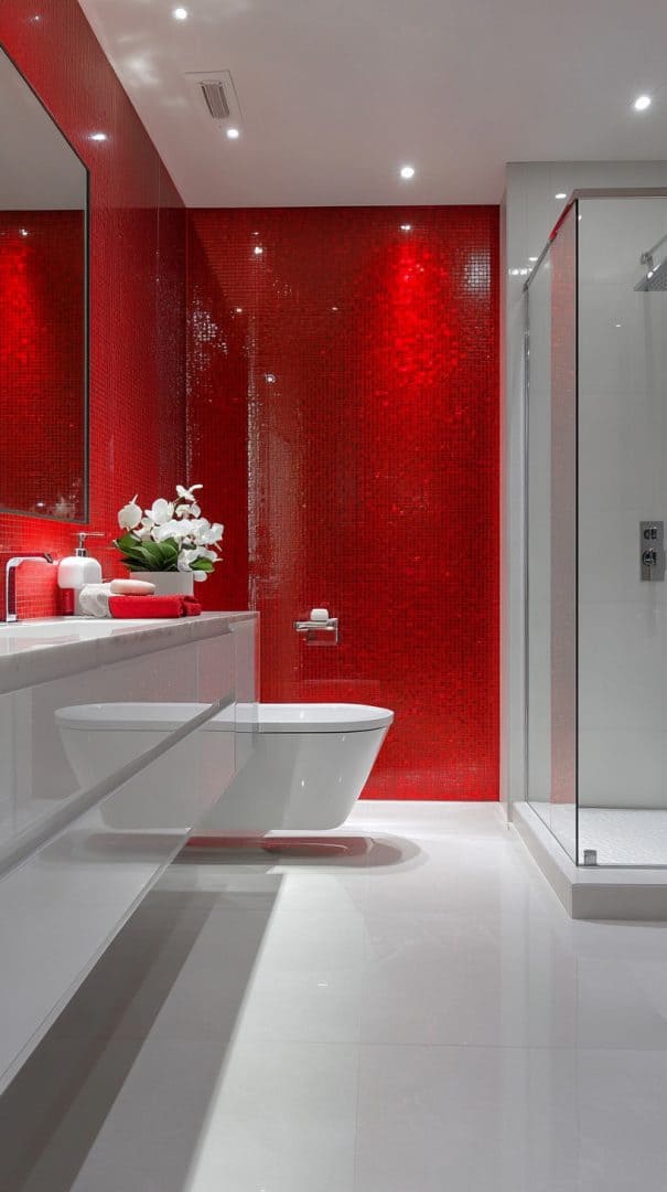 31 Red Bathroom Inspiration: Bold Designs and Stylish Decor Ideas ...