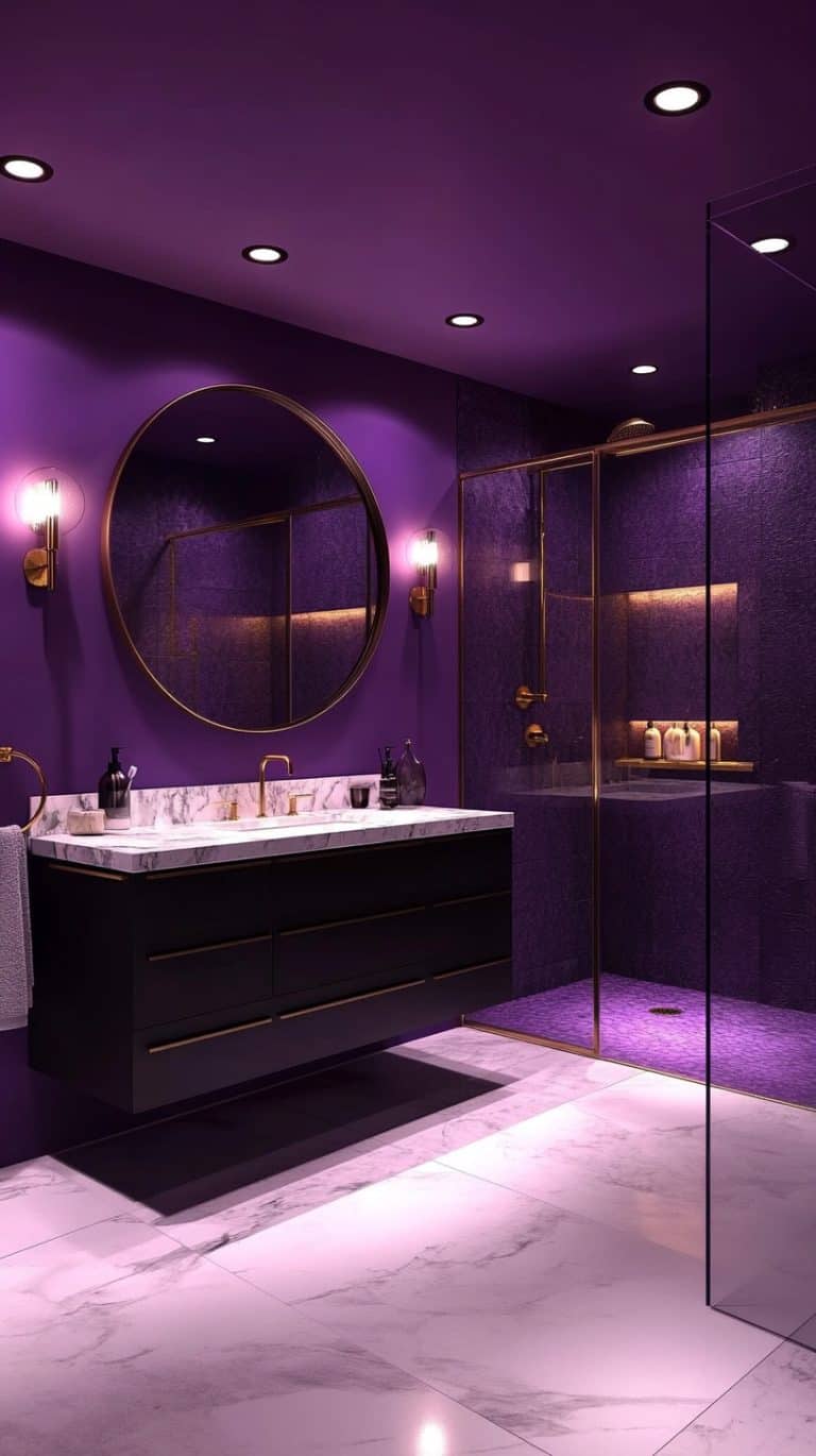 36 Purple Bathroom Inspirations: Stylish Ideas for Every Shade ...
