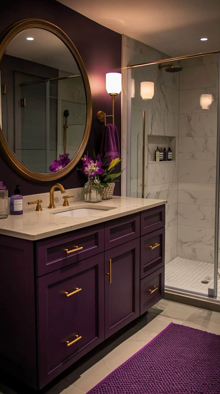 36 Purple Bathroom Inspirations: Stylish Ideas for Every Shade ...