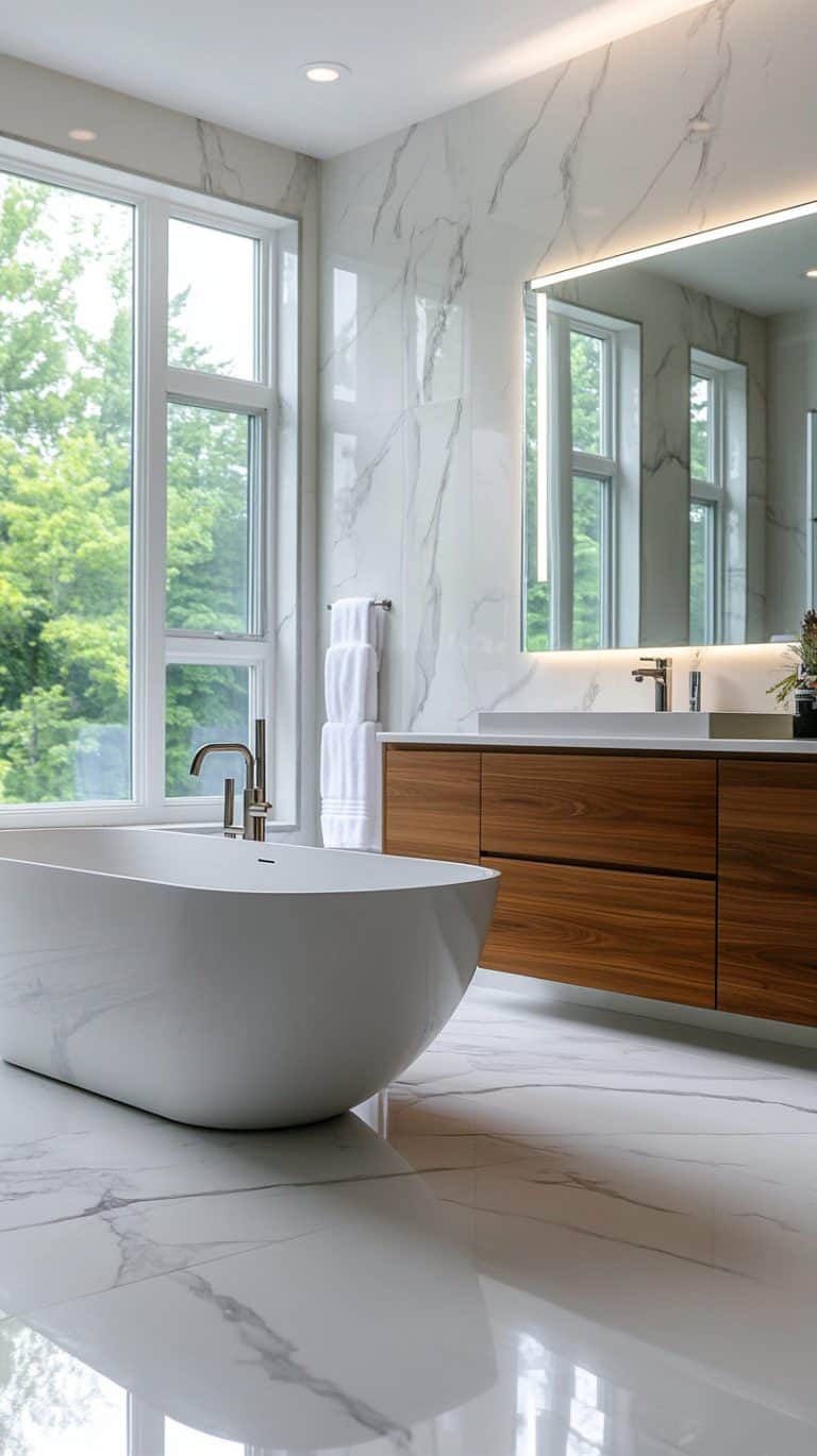 35 Modern & Elegant Master Bathroom Inspirations - Glamorous Place
