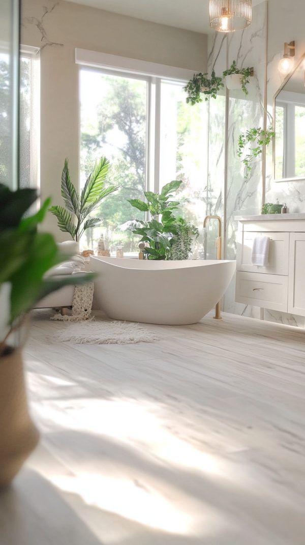 35 Modern & Elegant Master Bathroom Inspirations - Glamorous Place