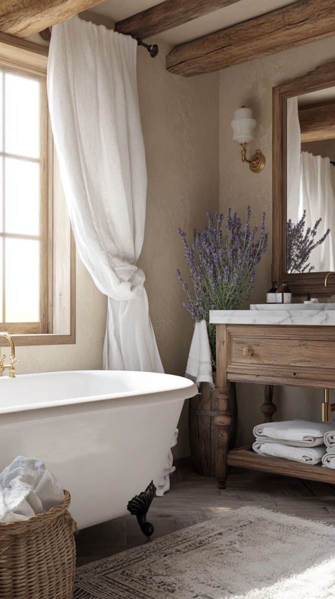 34 Charming French Country Bathrooms: Elegant Ideas for Every Space ...