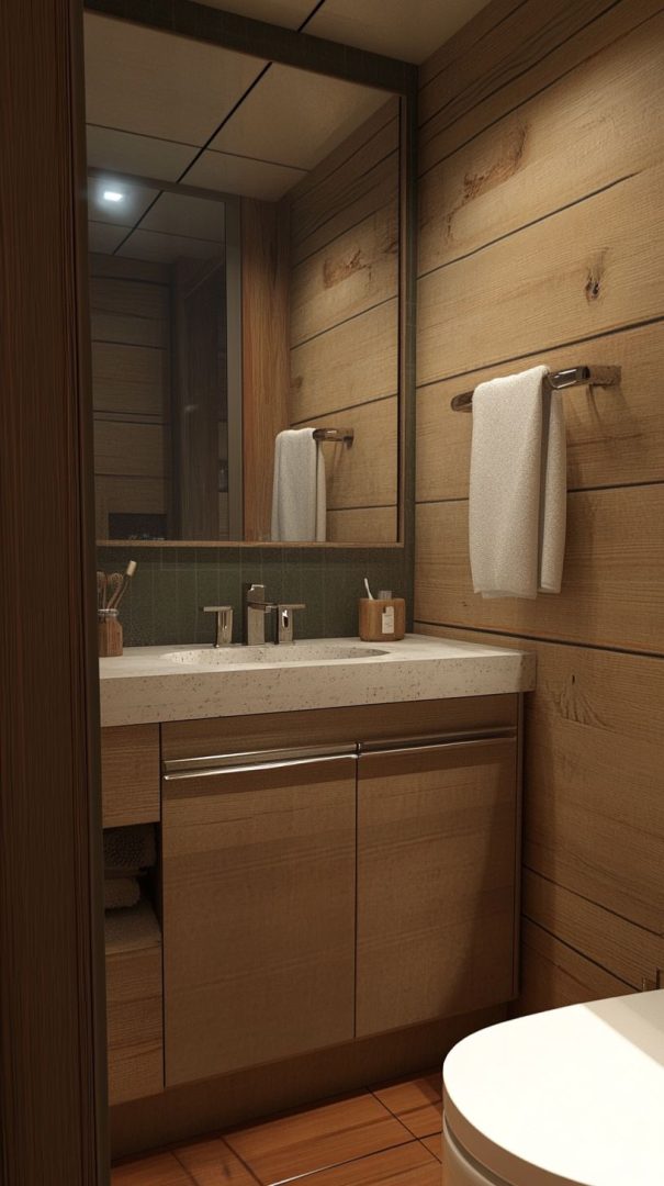 Sleek and Stylish: 10 Modern Bathroom No Bath Designs - Glamorous Place