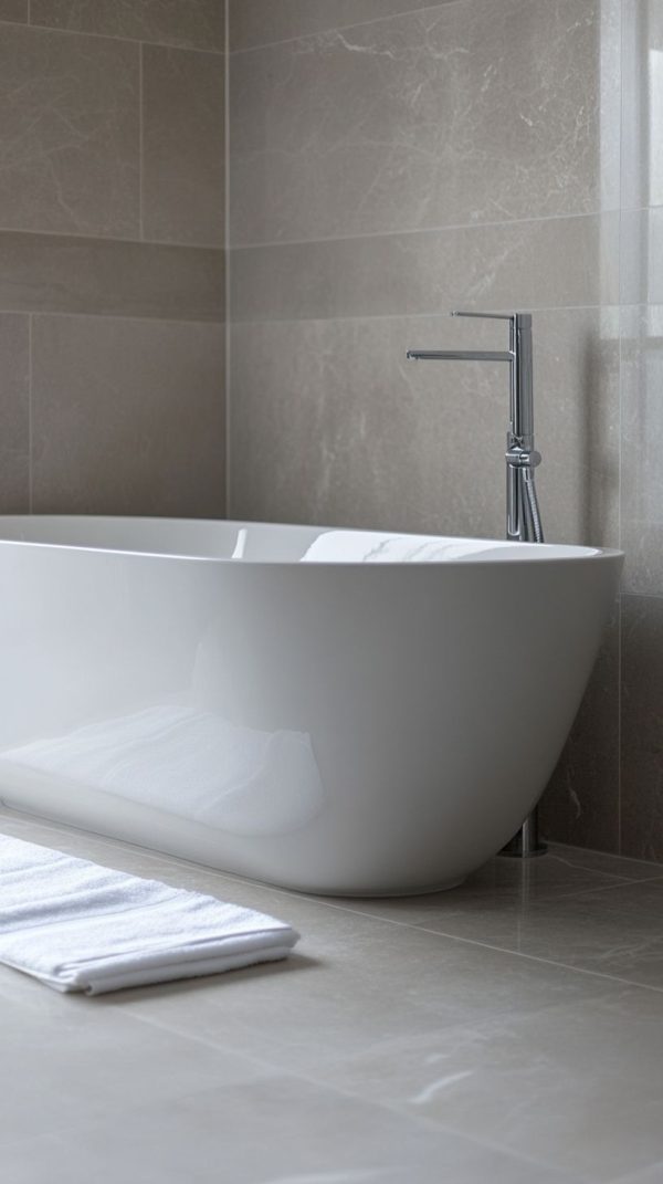 13 Stone Bathroom Goals: Create a Spa Vibe with Basins, Floors & Walls ...