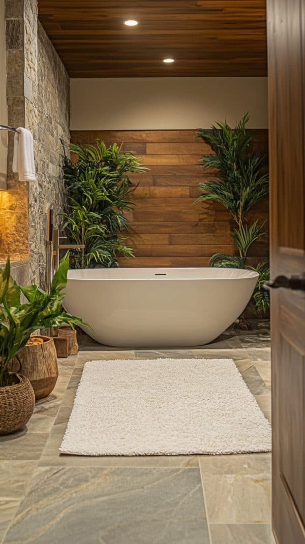 13 Earthy Bathroom Ideas That Feel Like a Cozy Spa in the Woods ...