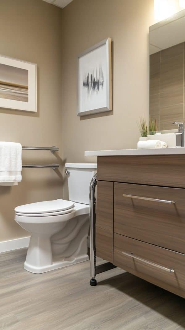 Sleek and Stylish: 10 Modern Bathroom No Bath Designs - Glamorous Place