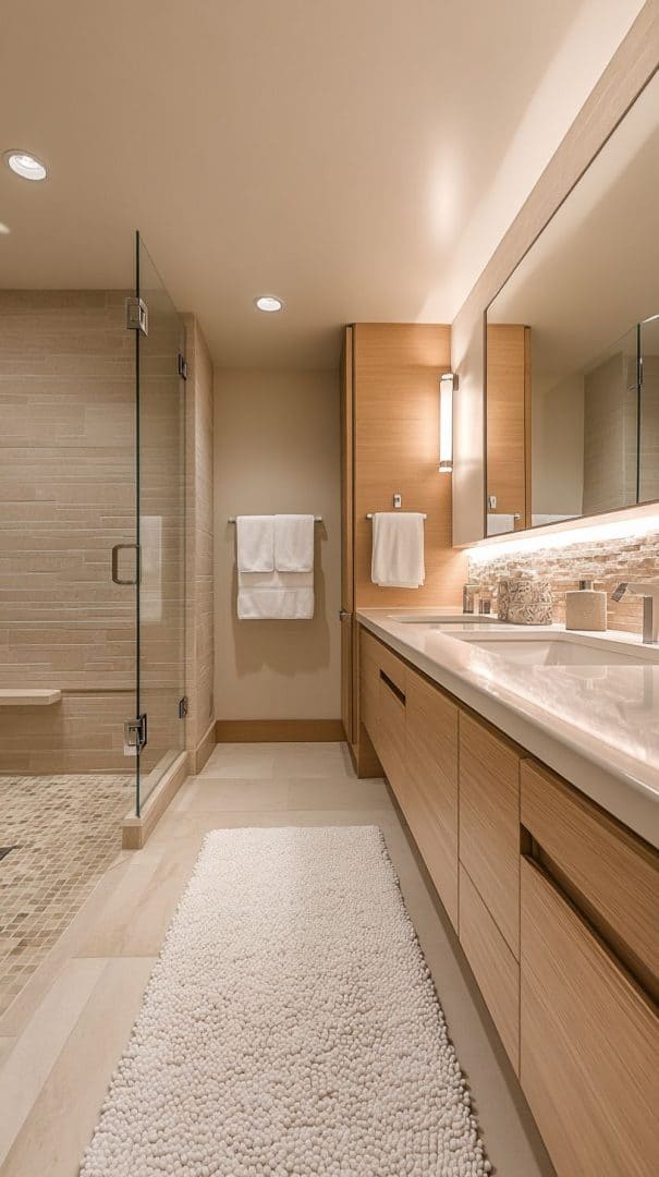 15 Long Narrow Bathroom Inspiration: Tiling, Windows, and Where to Put ...