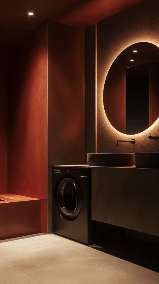 13 Modern Bathroom with Washing Machine: Smart Layouts and Cabinet ...