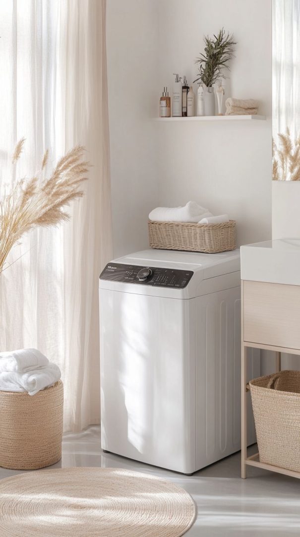 13 Modern Bathroom with Washing Machine: Smart Layouts and Cabinet ...