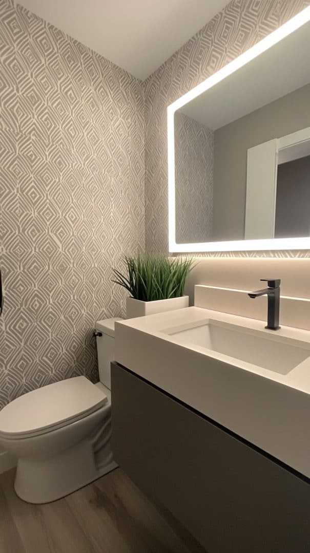 8 Half Bath Bathroom Glow-Up: Wallpaper, Accent Walls & Wow Factor ...