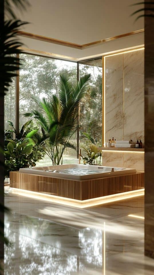 13 Modern Jacuzzi Bathroom Looks You'll Want in Your Home - Glamorous Place