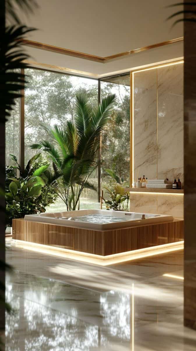 13 Modern Jacuzzi Bathroom Looks You'll Want in Your Home - Glamorous Place