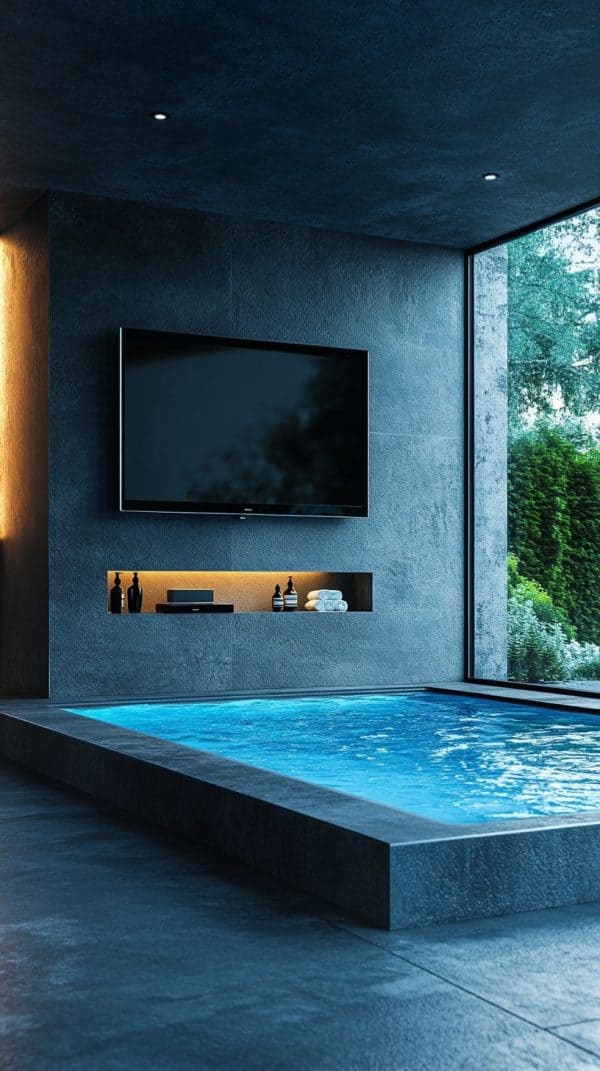 10 Luxury Bathroom with TV: Elevate Your Space with Modern Features ...