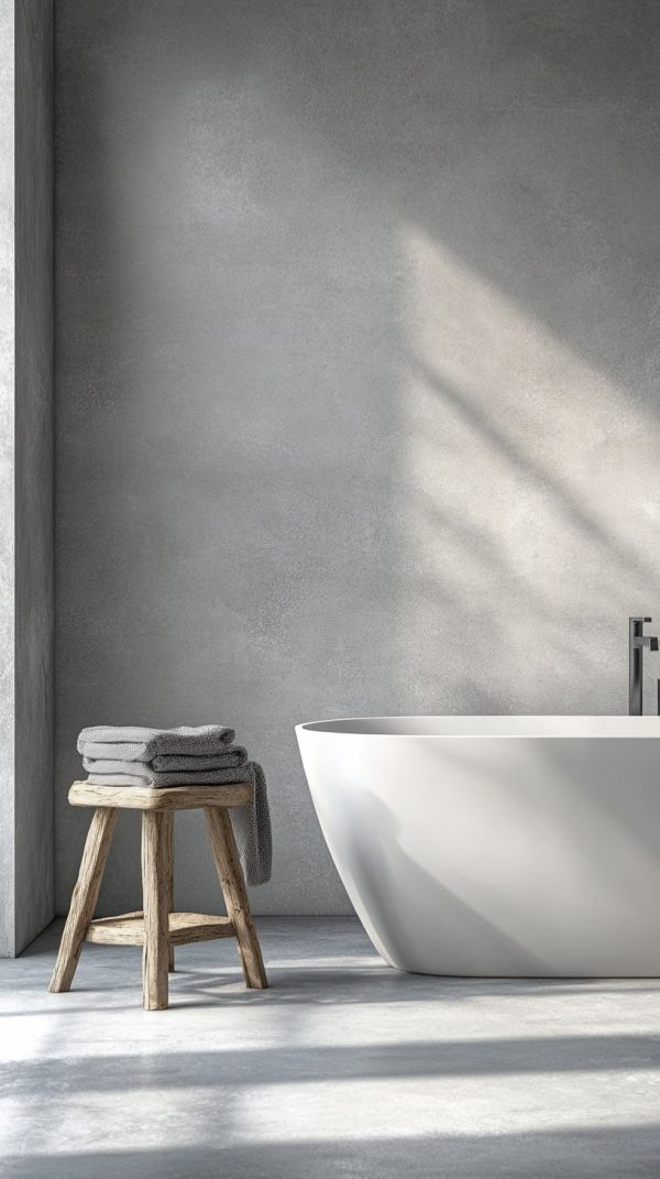 10 Modern Bathroom No Tiles: Sleek Looks Without the Grout Drama ...