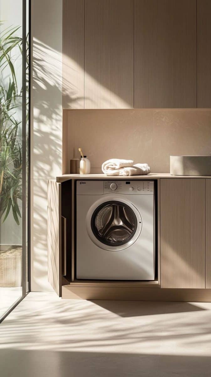 13 Modern Bathroom with Washing Machine: Smart Layouts and Cabinet ...