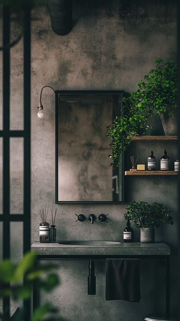 13 Industrial Bathroom Ideas: From Modern Chic to Rustic Boho Vibes ...