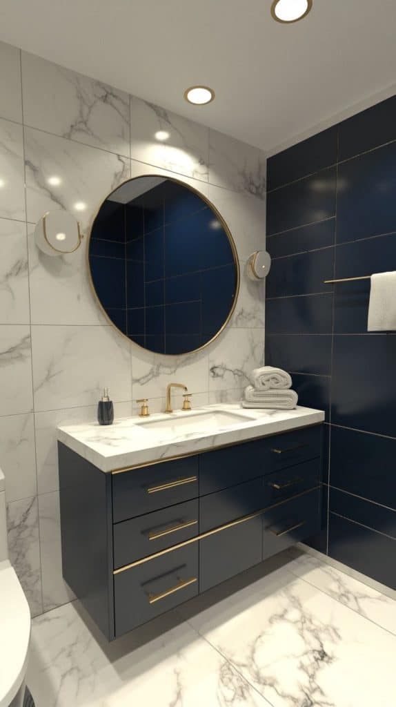 10 Half Tiled Bathroom Tiles for a Fresh, Neutral Vibe - Glamorous Place