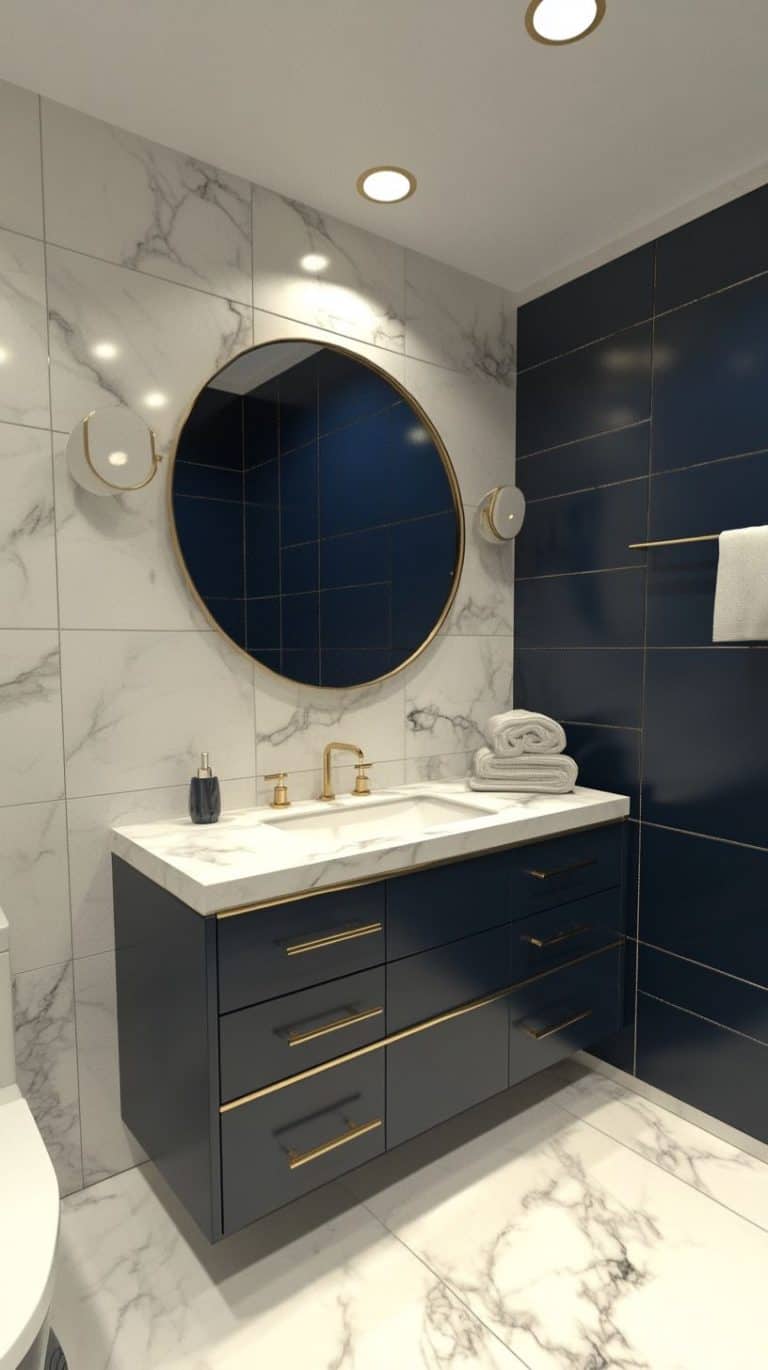 10 Half Tiled Bathroom Tiles for a Fresh, Neutral Vibe - Glamorous Place