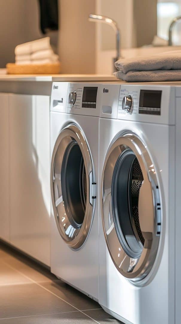13 Modern Bathroom with Washing Machine: Smart Layouts and Cabinet ...
