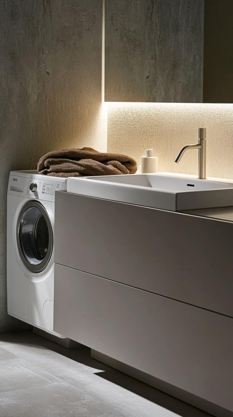 13 Modern Bathroom with Washing Machine: Smart Layouts and Cabinet ...