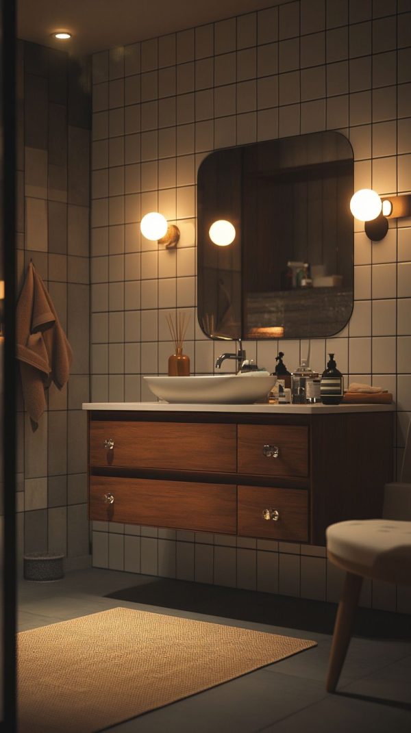 13 Retro Bathroom Ideas That Blend Vintage & Modern Vibes - Glamorous Place