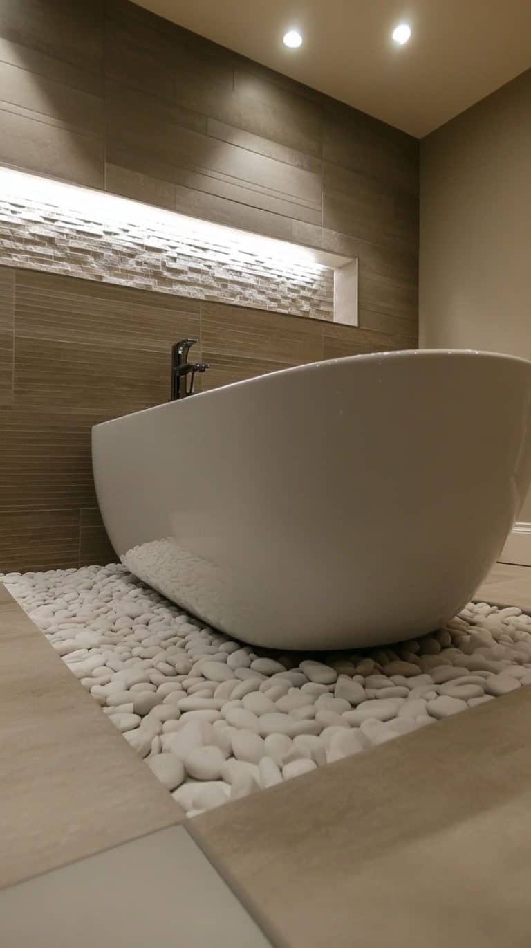 13 Stone Bathroom Goals: Create a Spa Vibe with Basins, Floors & Walls ...