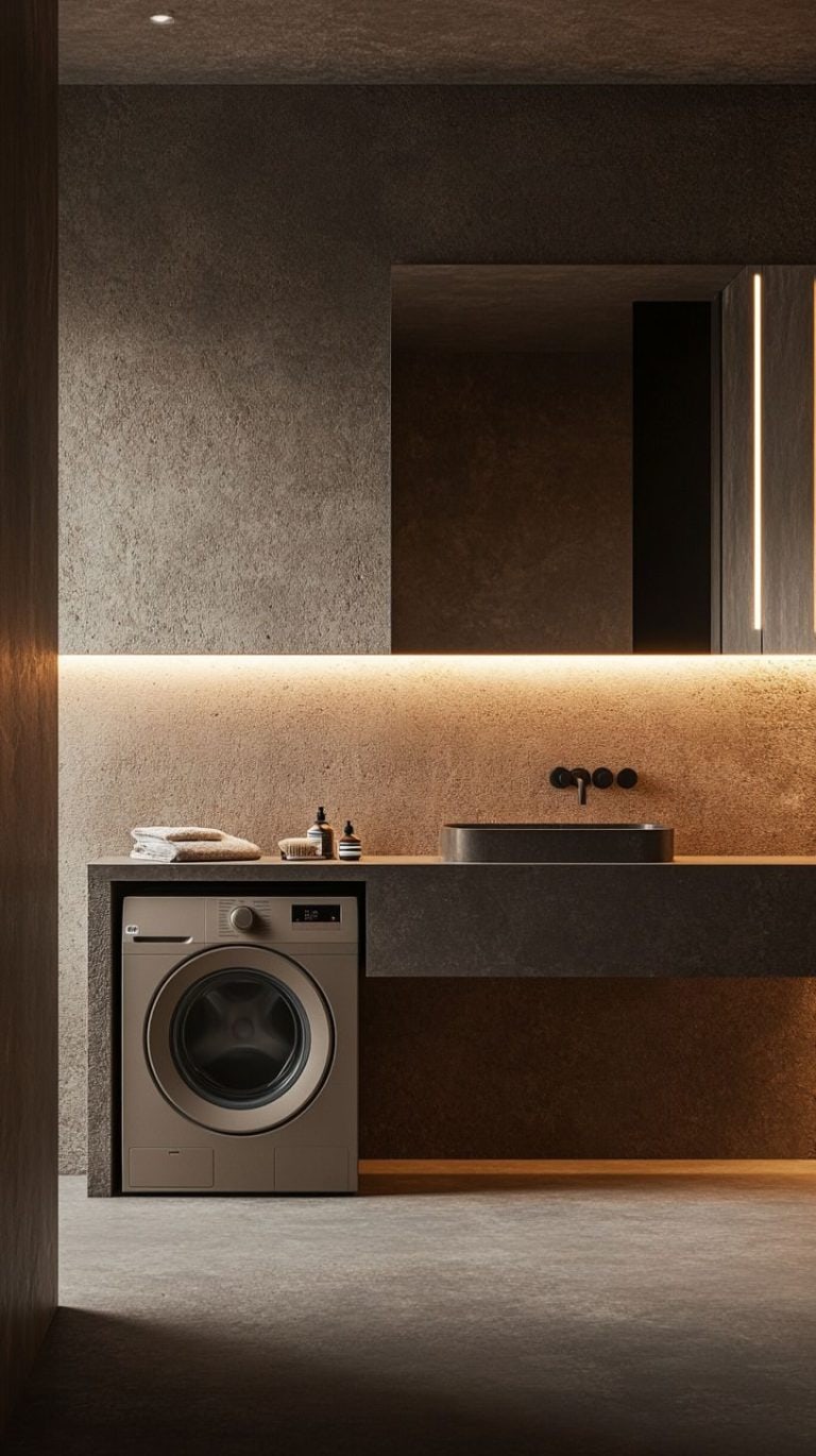 13 Modern Bathroom with Washing Machine: Smart Layouts and Cabinet ...
