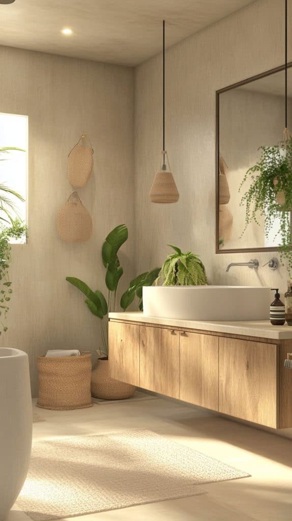 13 Earthy Bathroom Ideas That Feel Like a Cozy Spa in the Woods ...