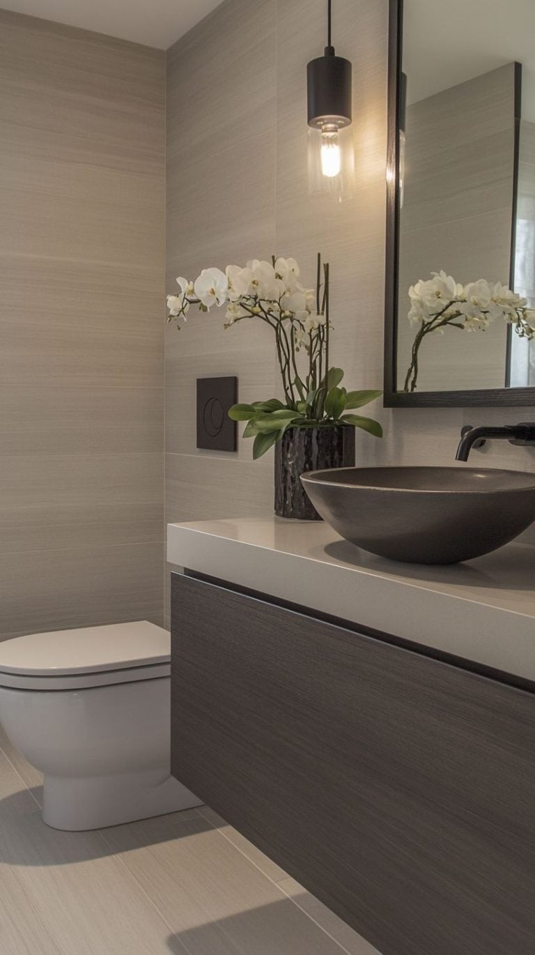 Sleek and Stylish: 10 Modern Bathroom No Bath Designs - Glamorous Place