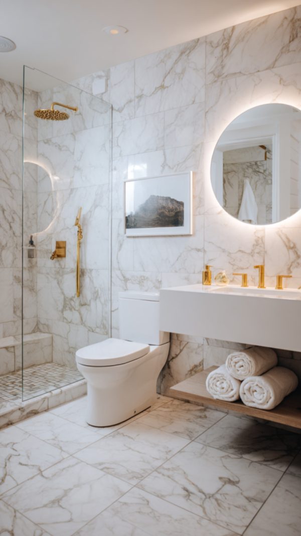 13 Beautiful Guest Bathroom Setups - Glamorous Place