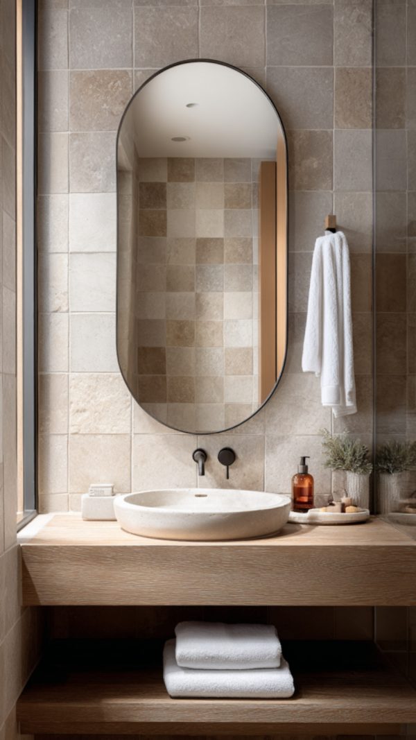 15 Ways to Style Your Bathroom Mirror - Glamorous Place