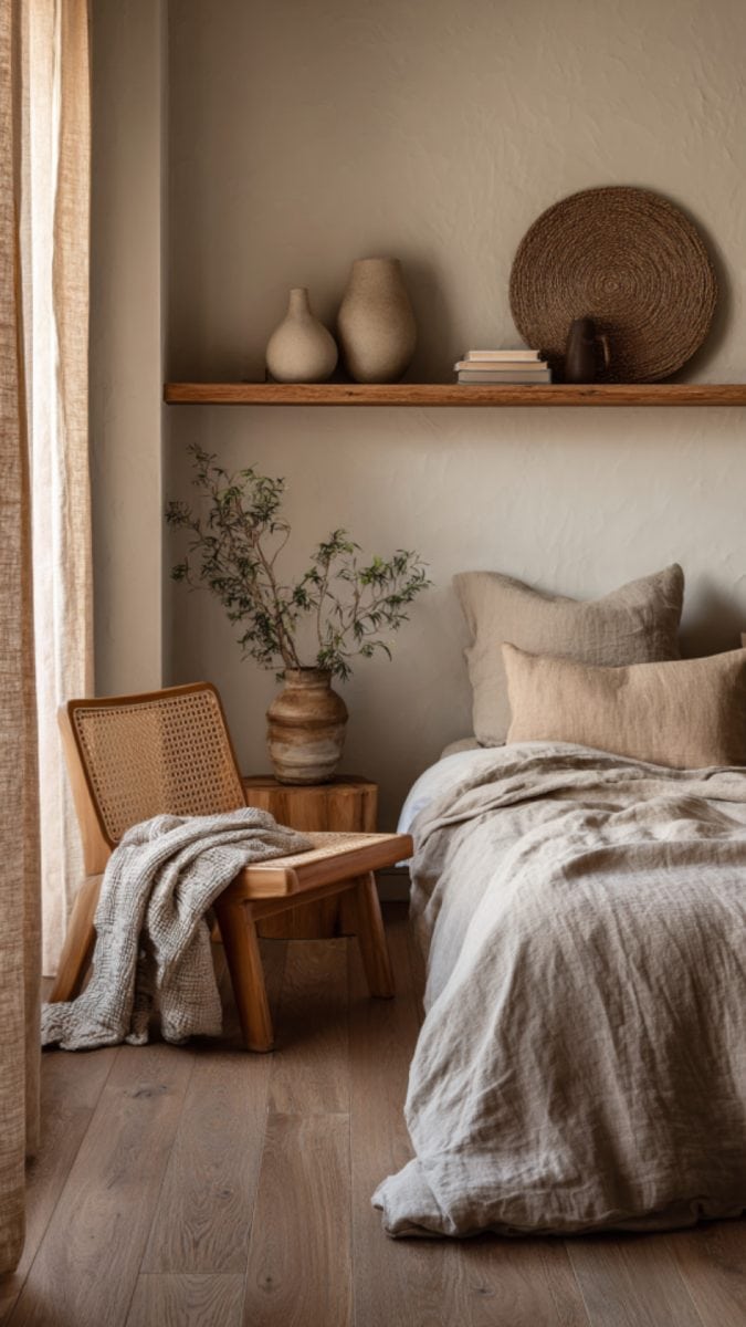 13 Grounded & Relaxed Earthy Bedroom Looks - Glamorous Place