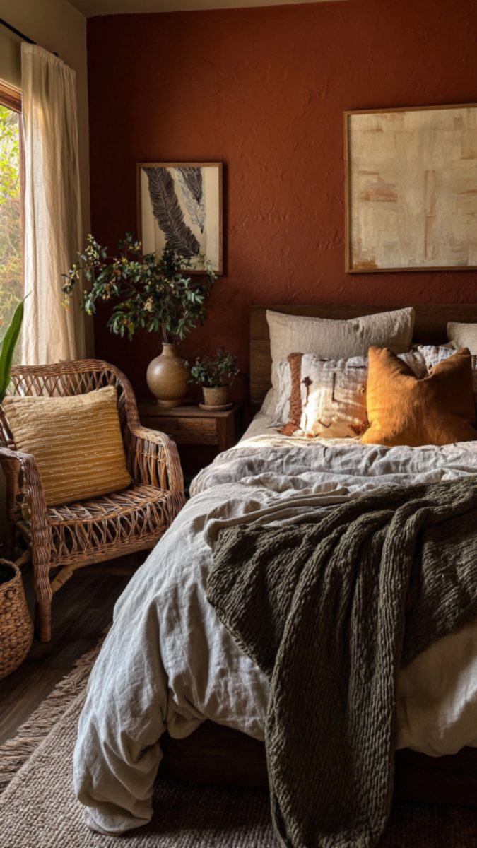13 Grounded & Relaxed Earthy Bedroom Looks - Glamorous Place