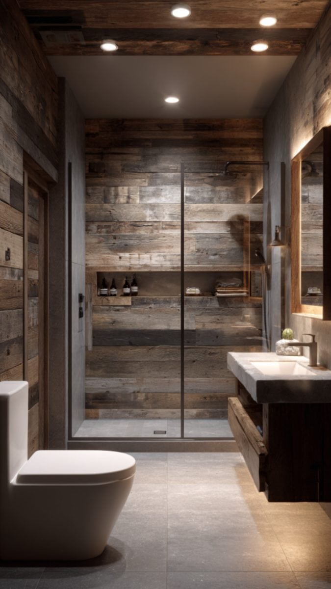 Warm & Earthy: 12 Rustic Bathroom Concepts - Glamorous Place