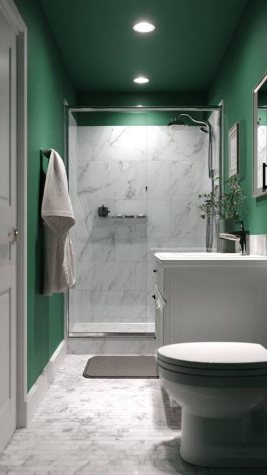 11 Emerald Green Bathroom Design Ideas - Glamorous Place